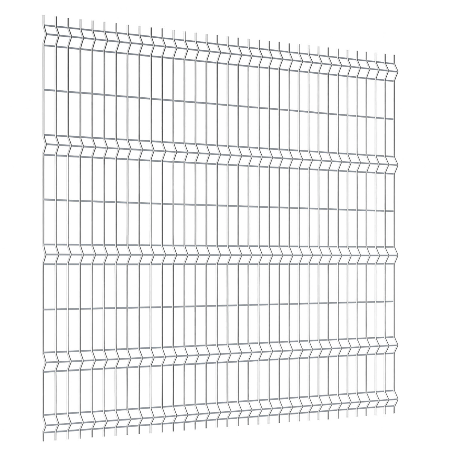Panel malla 3D galvanizada 1,8 x 2,5 m (55mmx200mmx4,2mm) con 3 V